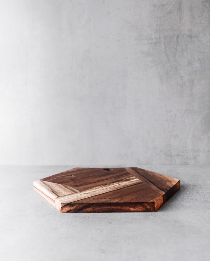 Hexagonal Chopping - Serving Board - Bearwood Workshop Wanaka