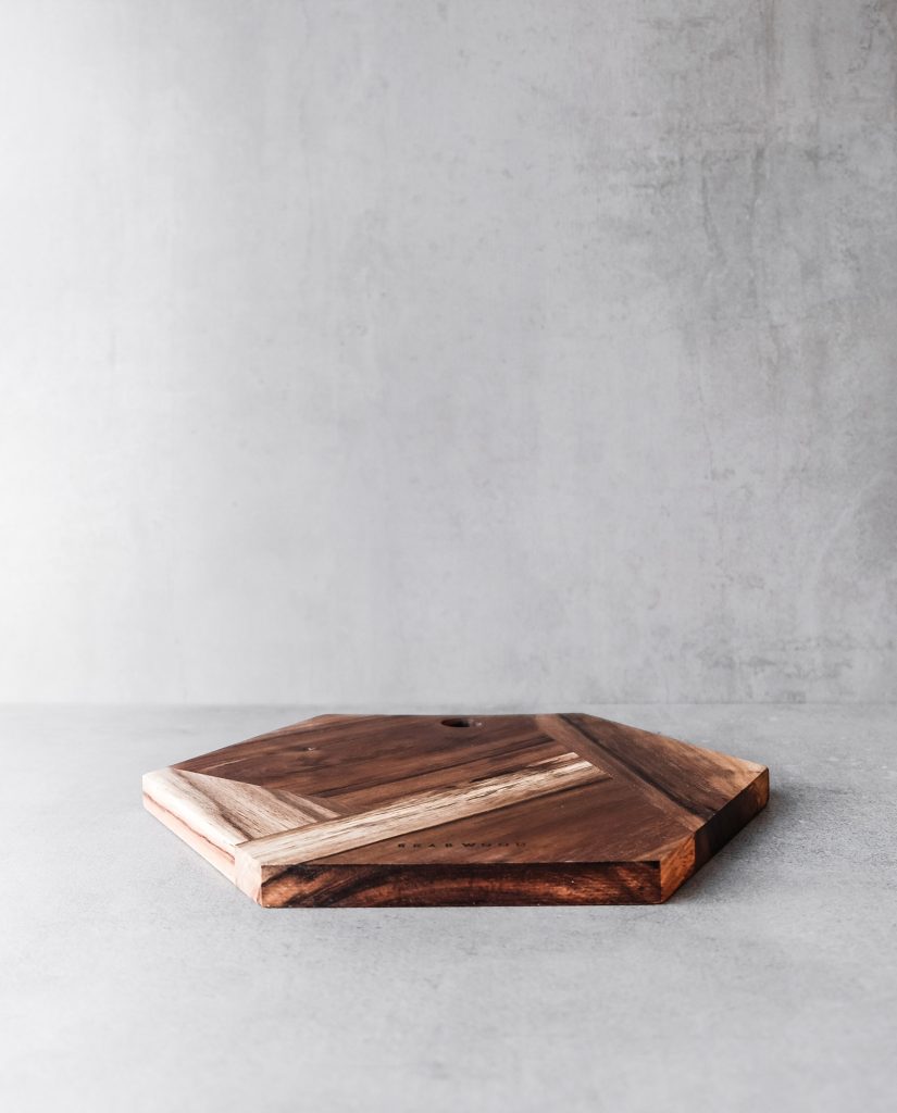 Hexagonal Chopping - Serving Board - Bearwood Workshop Wanaka