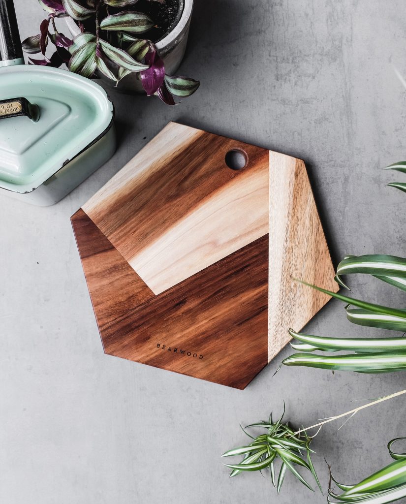 Hexagonal Chopping - Serving Board - Bearwood Workshop Wanaka