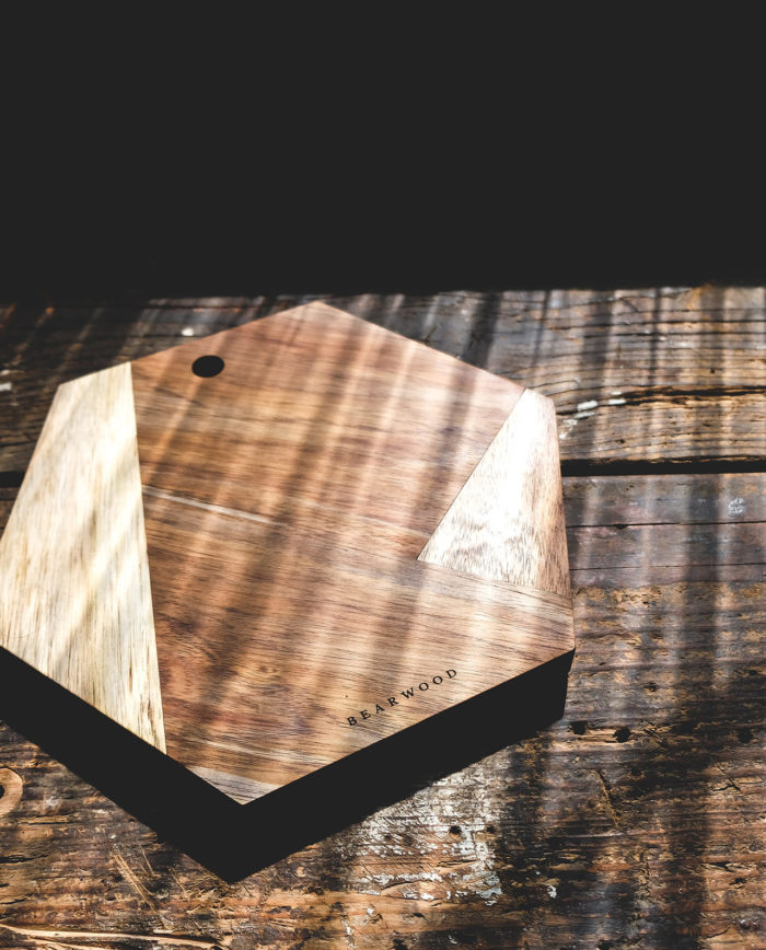 Hexagonal Chopping - Serving Board - Bearwood Workshop Wanaka