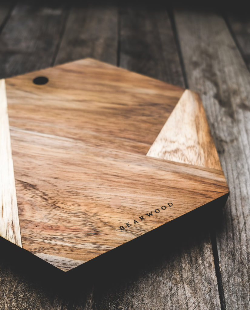 Hexagonal Chopping - Serving Board - Bearwood Workshop Wanaka
