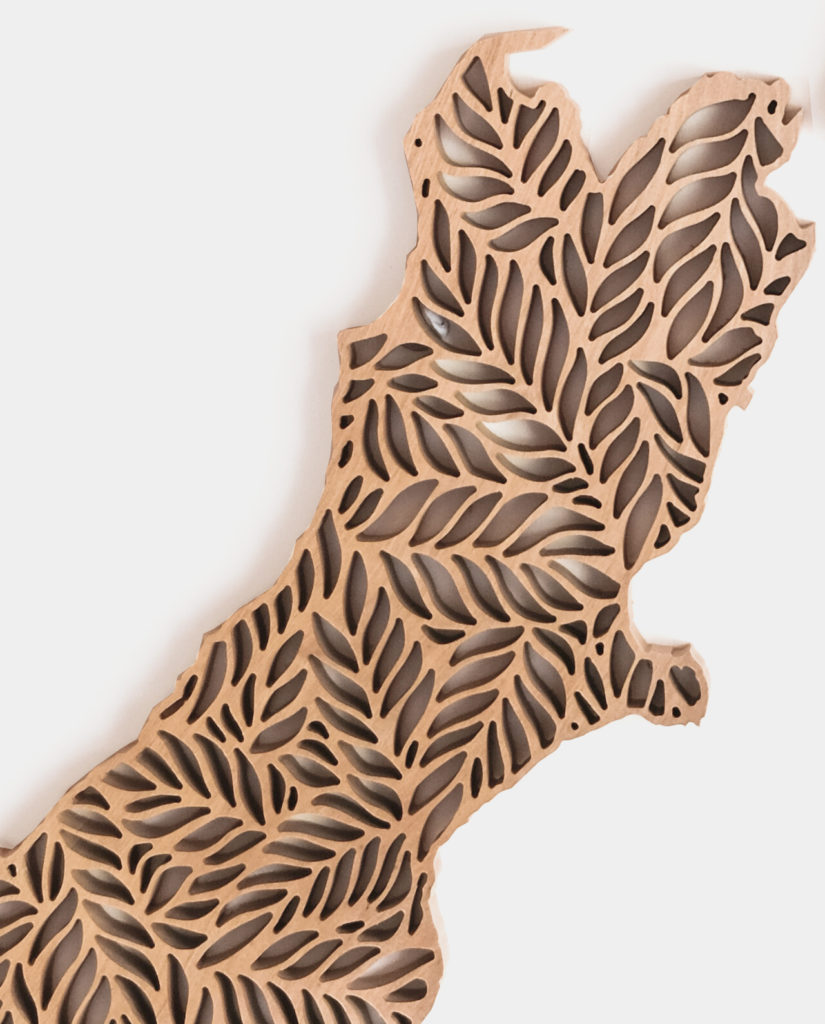 New Zealand Wall Artwork - Handmade Detailed Fern Cutout - Bearwood ...